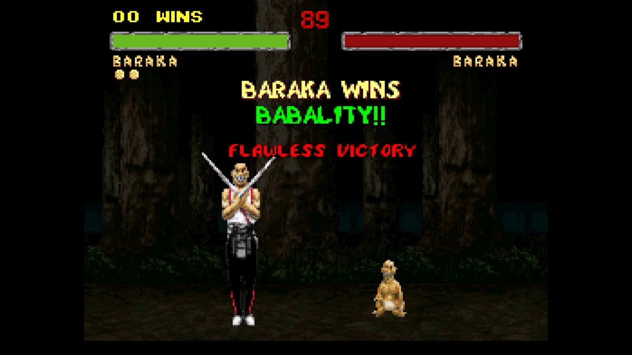 Mortal Kombat 2 Baraka Babality - YouTube