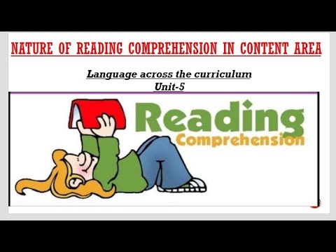 Nature of reading comprehension in the content areas/language across ...