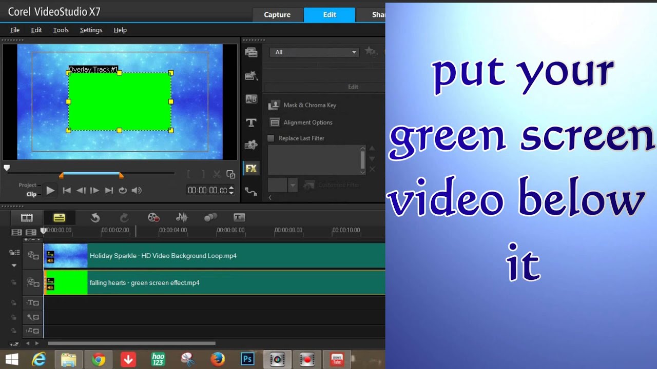 How To Make Green Screen Effect On Corel Videostudio ProX8 Tutorial how-to-make-green-screen-effect-on-corel-videostudio-prox8-tutorial