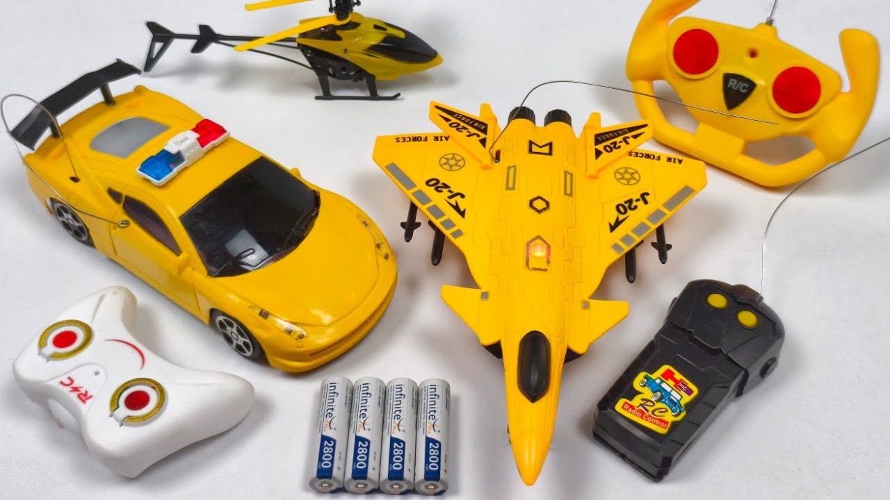Radio control police car and radio control airplane | aeroplane ...