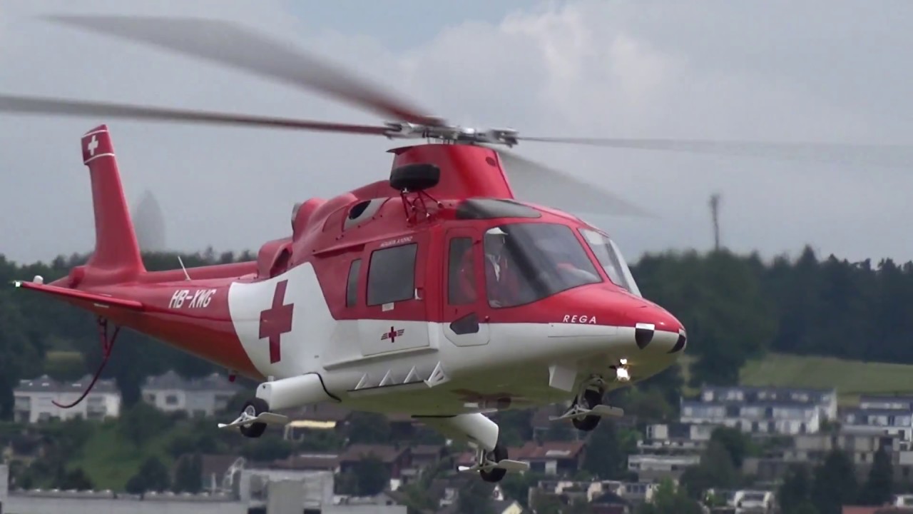 Highly detailed radio controlled Agusta 109K2 Turbine REGA Scale Model ...