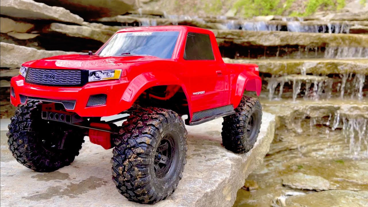 Best Stock RC Crawler? Traxxas TRX-4 Sport | First Trail Run - YouTube