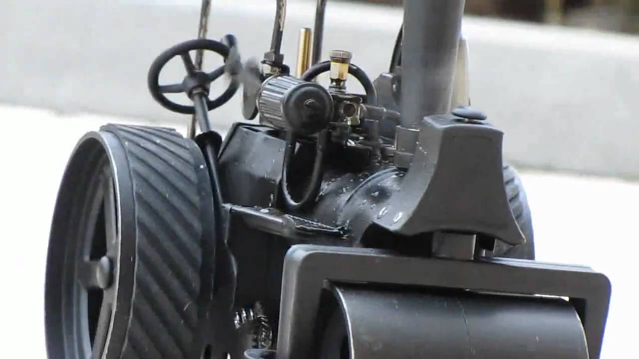 Model Live Steam Road Roller - YouTube