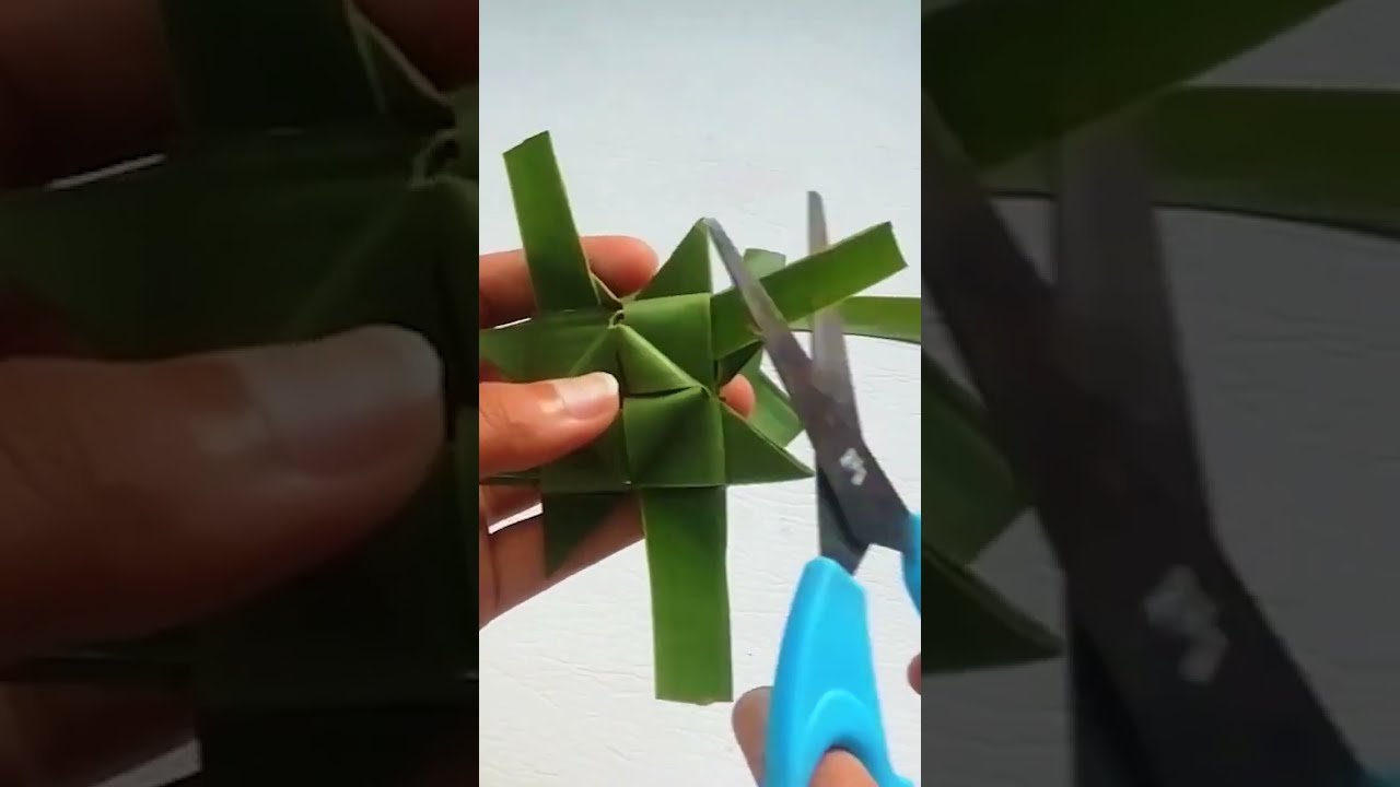Short Video Coconut Leaf Crafts How To Make Coconut Leaf Star Easy Short Video Coconut Leaf Crafts How To Make Coconut Leaf Star Easy