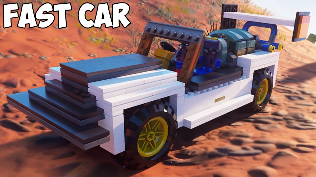 How to Make a CAR in LEGO Fortnite... - YouTube