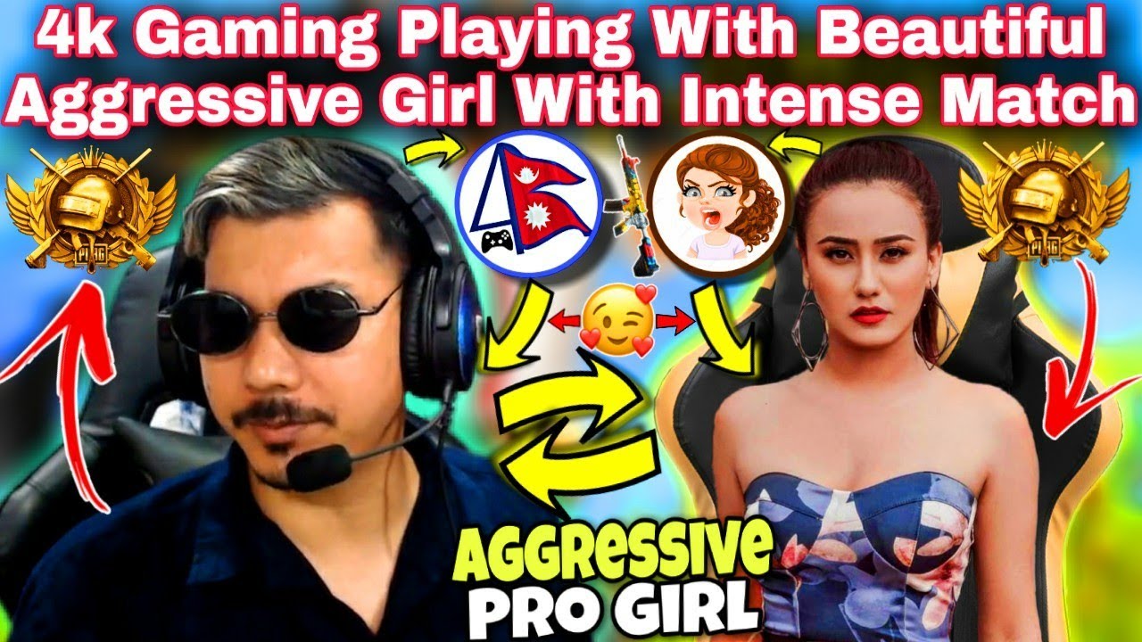 4k Gaming Playing With Beautiful Aggressive Girl On Live | 4k Dai ...