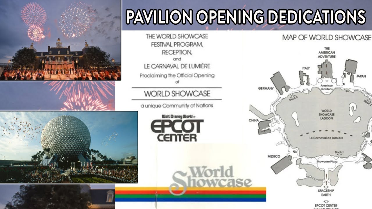 EPCOT Center & World Showcase Pavilion Opening Dedications - YouTube
