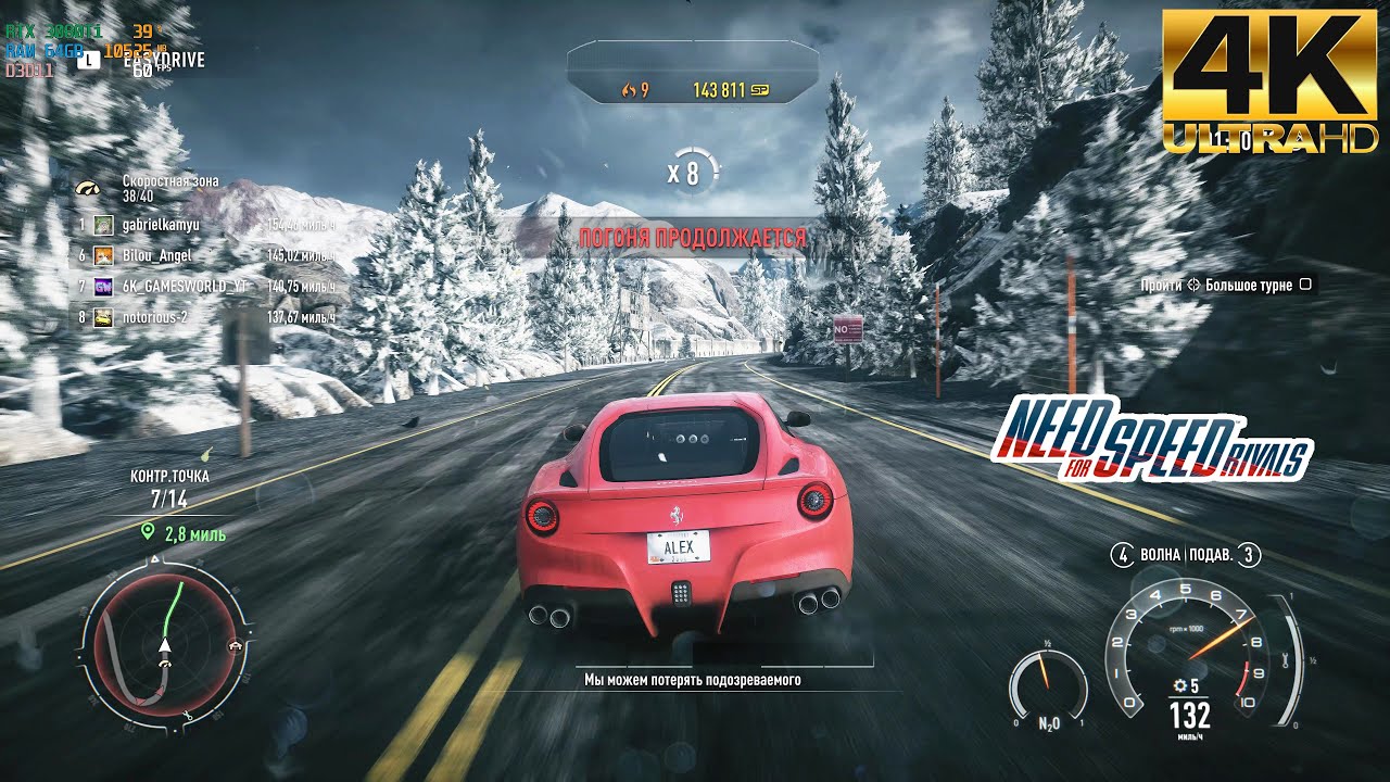Need for Speed Rivals Ferrari F12 Berlinetta Gameplay 4K60FPS - YouTube