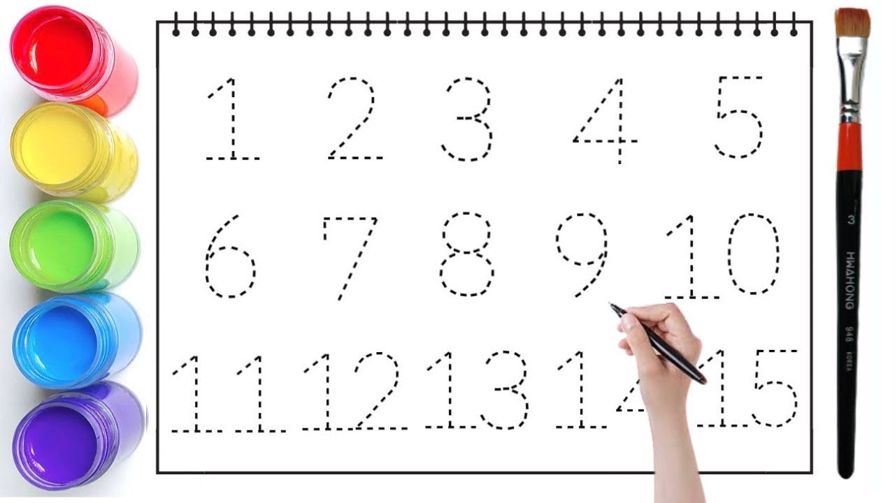 How to Learn and Draw Numbers from 1 to 100 || Easy Learning For Kids ...