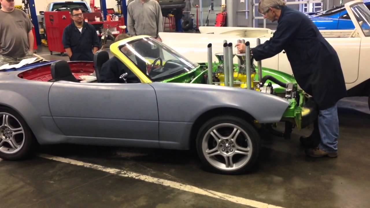 V8 Mazda Miata built by students at Clover Park Technical C - YouTube