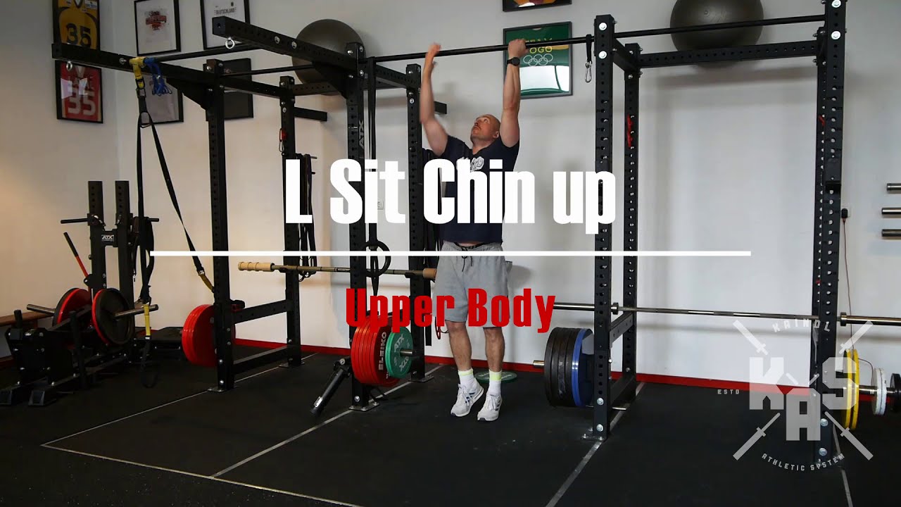 L Sit chin up - YouTube