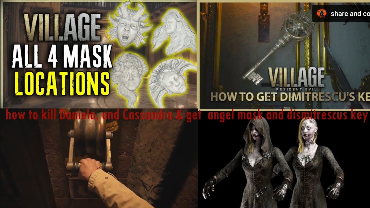 get all 4 mask and more RESIDENT EVIL VILLAGE - YouTube