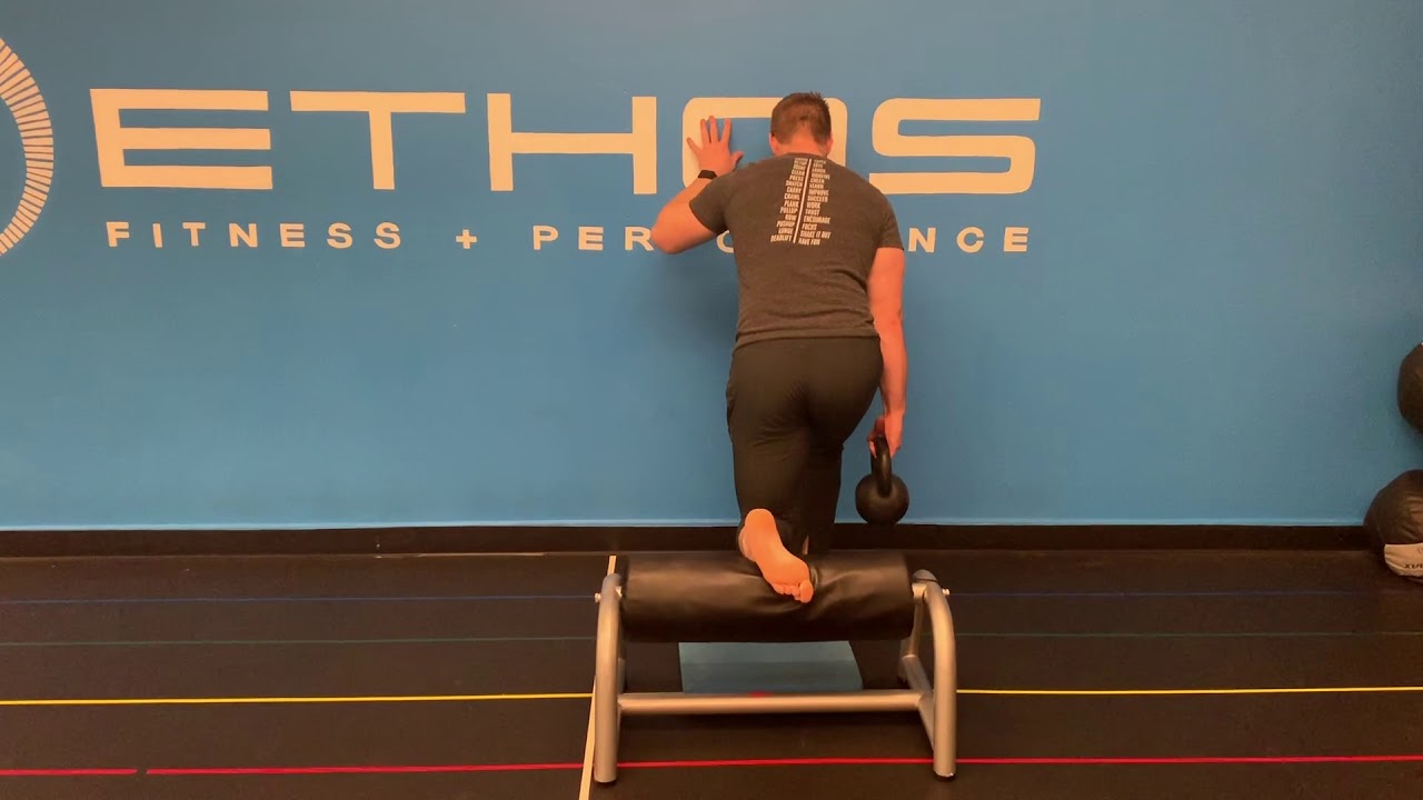 Wall Assisted Suitcase Hold (Front Leg Loaded) Split Squat - YouTube