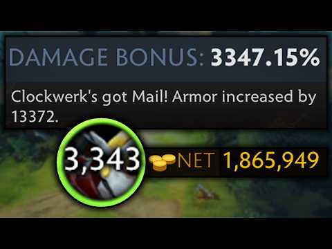 When Clockwerk eats 3345 Chainmails Dota 2
