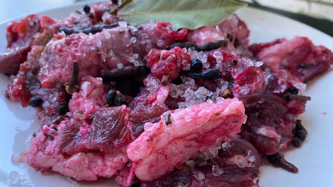 The best home-made Ghana Toolo Beef (Salted Beef) - YouTube