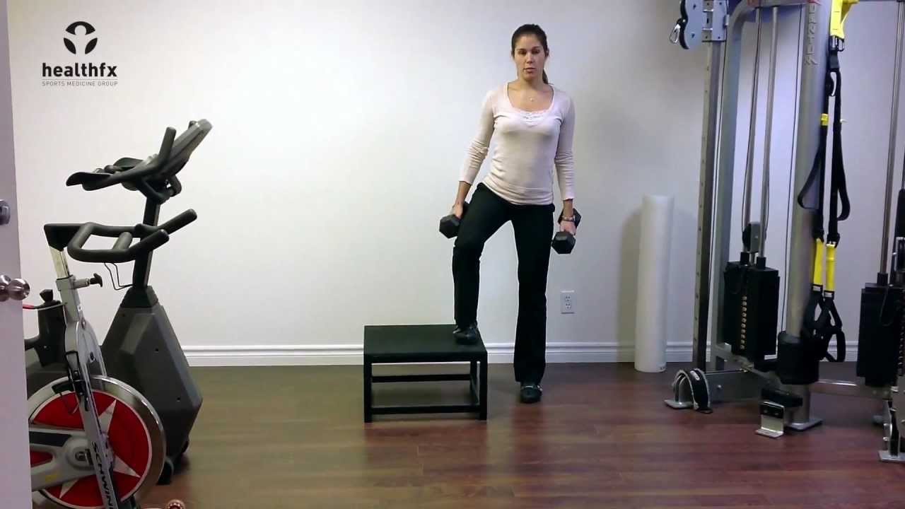 Loaded Sideways Step up to balance - YouTube