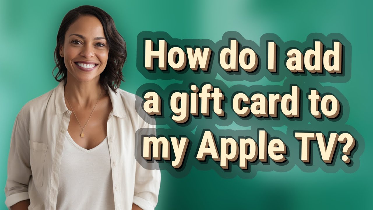 How do I add a gift card to my Apple TV? - YouTube