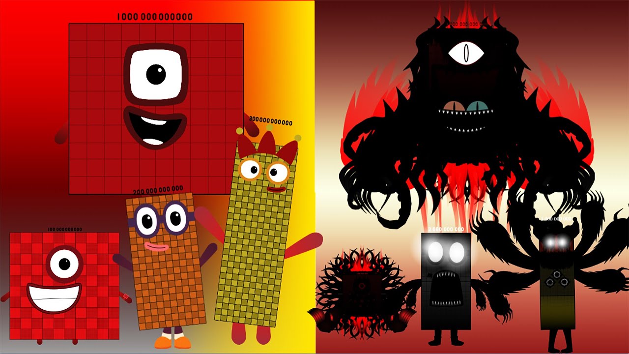 UBD vs NORMAL! Uncannyblock Band Different Billions & Numberblocks Band ...
