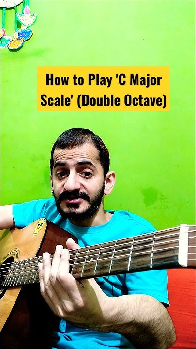 How To Play 'C Major Scale' (Double Octave) | Basic Guitar Lesson | Ramanuj Mishra | #shorts ...