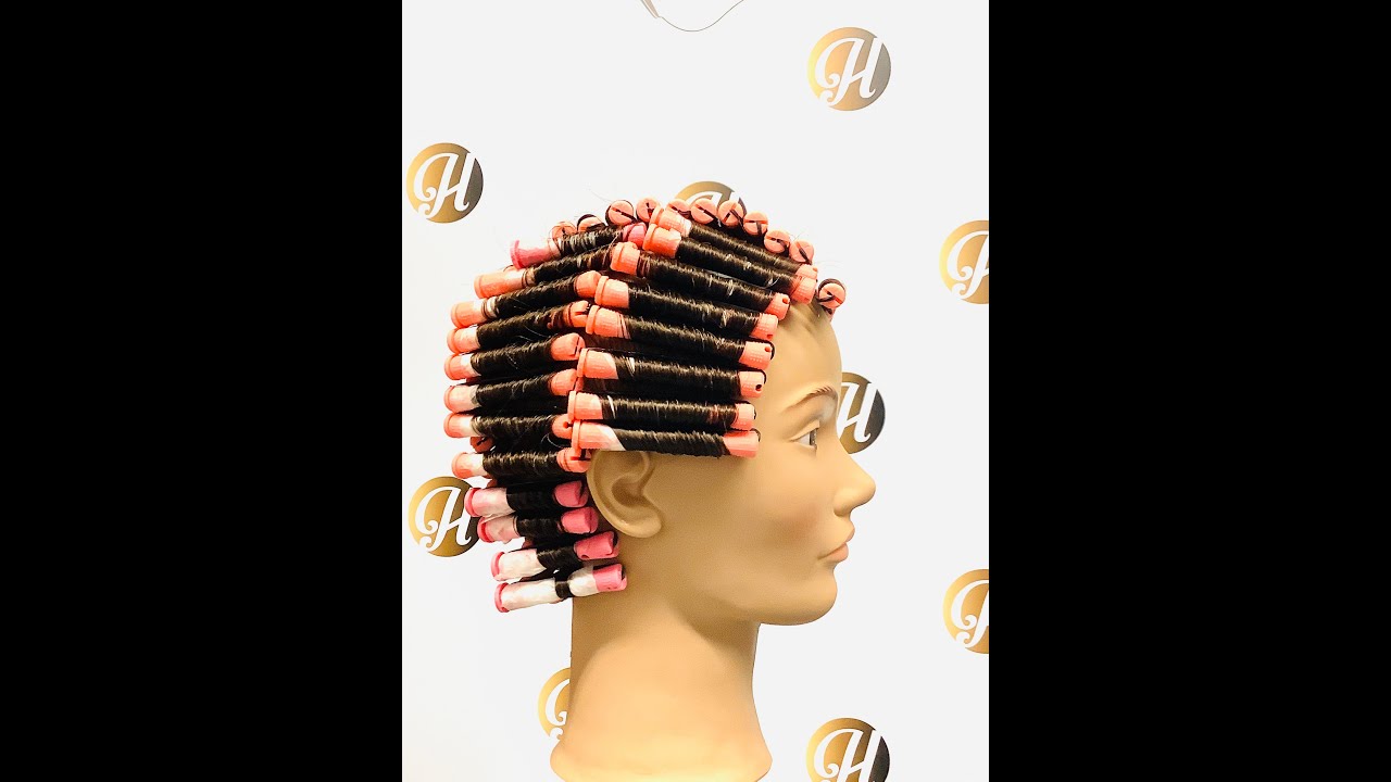 Block E-E.1-Basic Permanent Wrap (also known as straight set wrap). - YouTube