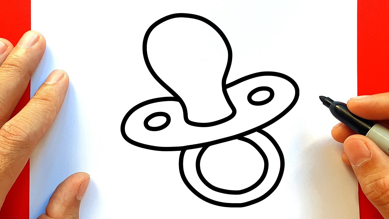 How To Draw a Baby Tools Pacifier Step By Step - YouTube