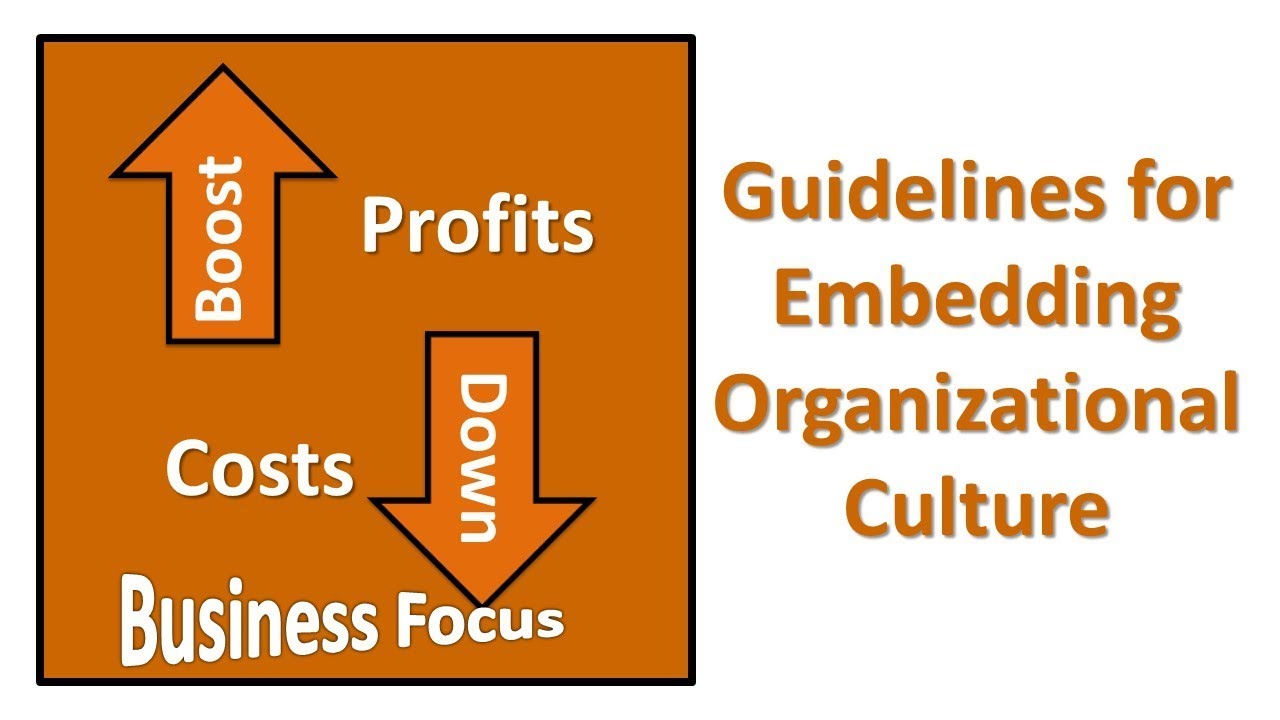 Guidelines for Embedding Organizational Culture - YouTube