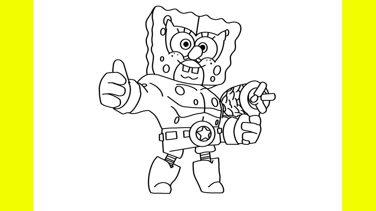 COMO DESENHAR BOB ESPONJA EL PRIMO (El Esponja) DO BRAWL STARS - YouTube