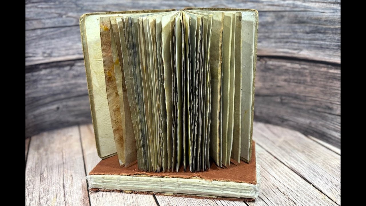 Kettle Stitch Binding and Vintage Book Covers - YouTube