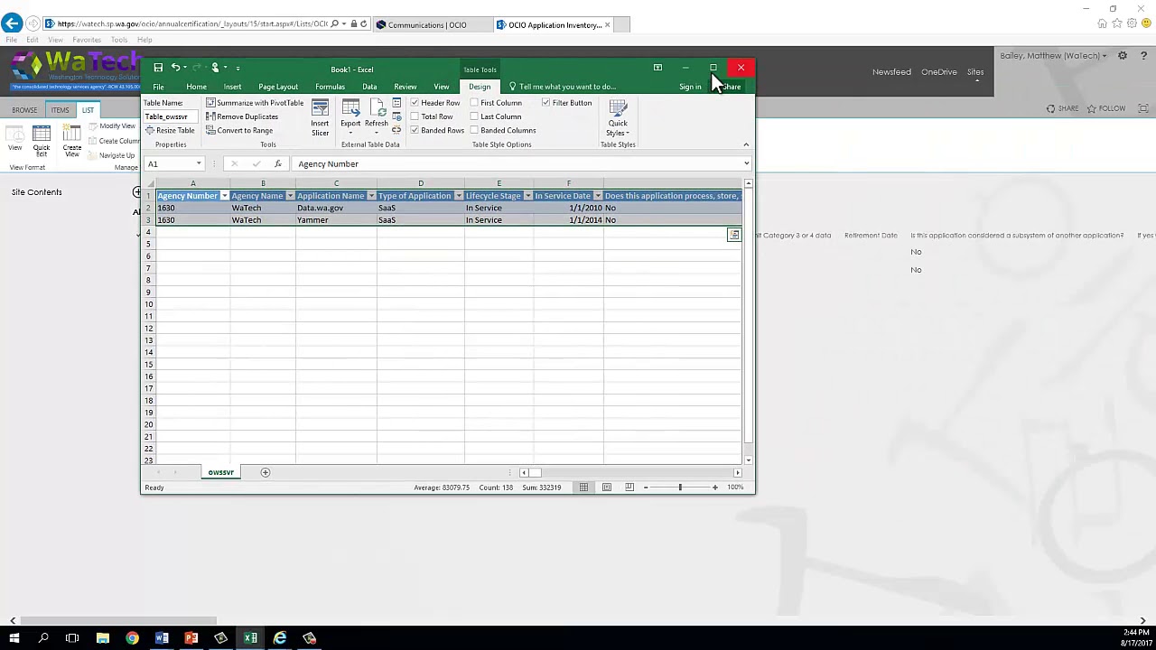 OCIO Application Inventory Data Collection Tool Training Video - YouTube