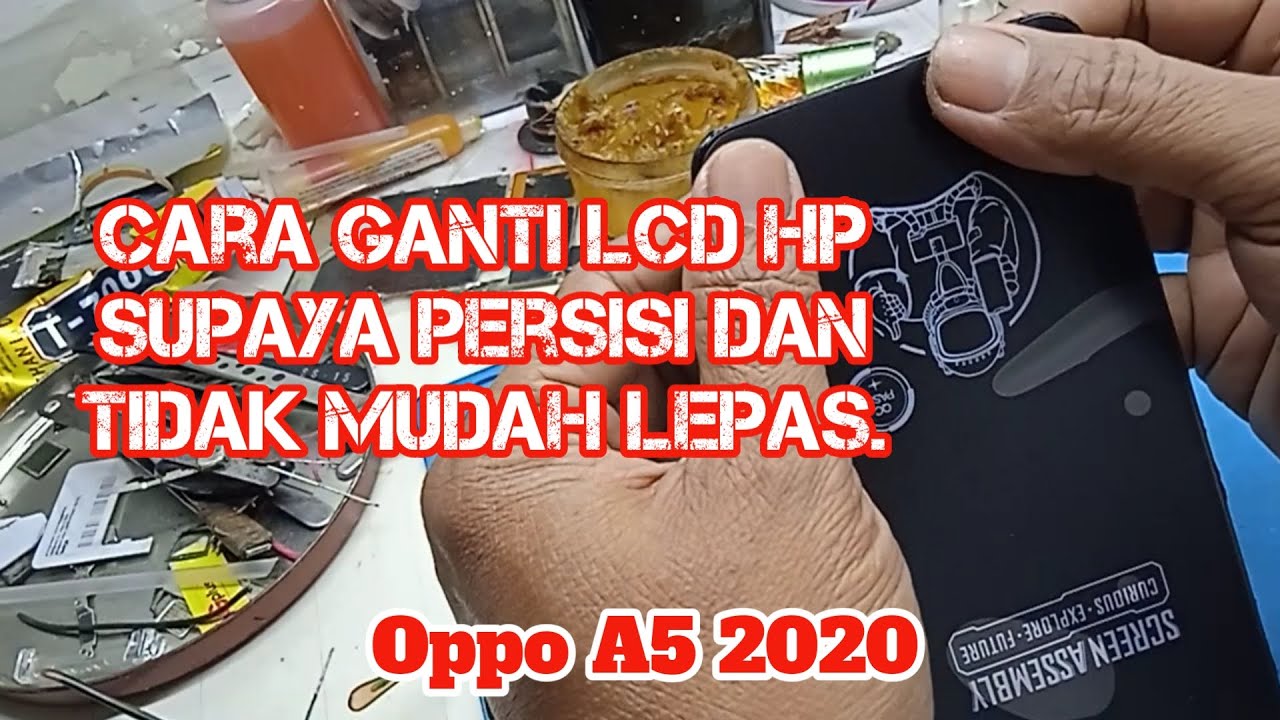 Pasang Lcd Hp Oppo A5 2020 @powerstudiohp - YouTube