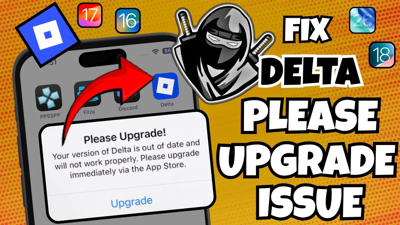 How To Fix Delta Executor Roblox Upgrade Error On iOS | Delta Executor ...