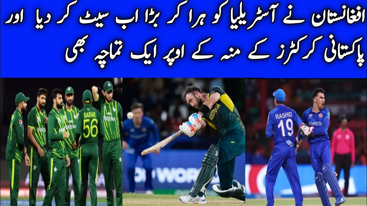 Pak Media crying on Pak Cricket|Afghanistan beat Australia|Cricket ...