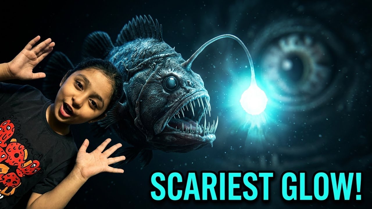 The Scariest Fish That Glows in the Dark! 😱💡 | The Deep Sea Angler Fish ...