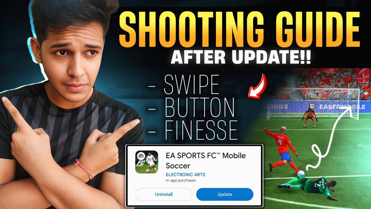 NEW SWIPE SHOOTING AND BUTTON SHOOTING GUIDE ( GAMEPLAY UPDATE) IN FC MOBILE - YouTube