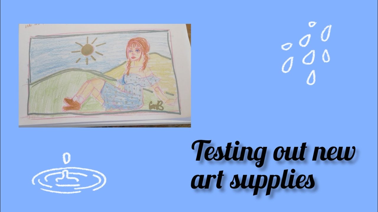 testing art supplies - YouTube