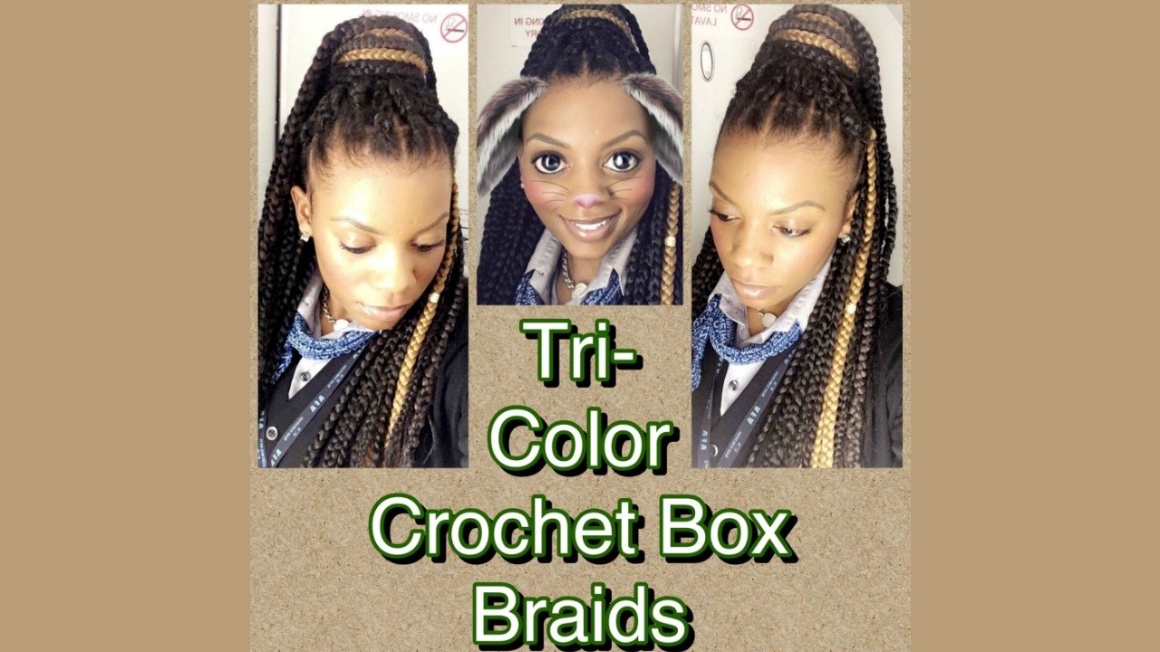Crochet Box Braids (Tri-Color) - YouTube