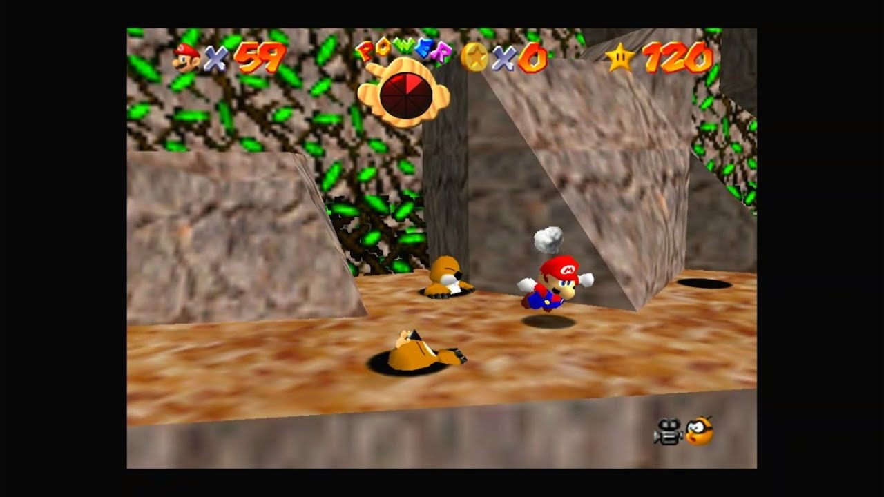 Super Mario 64: Death by Monty Mole - YouTube