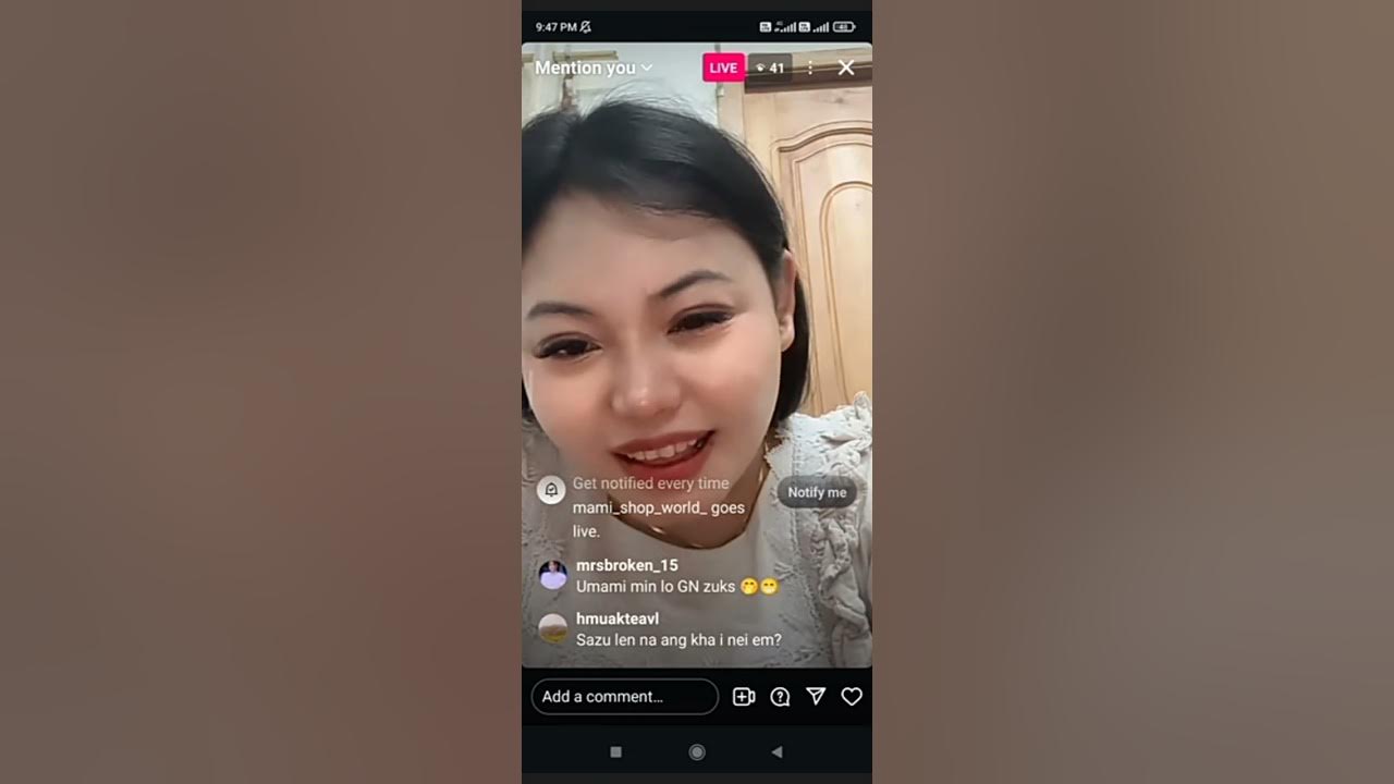 Mami jg live na . hmeltha aw ngaih thlak nuam bawk si 💫💫 - YouTube