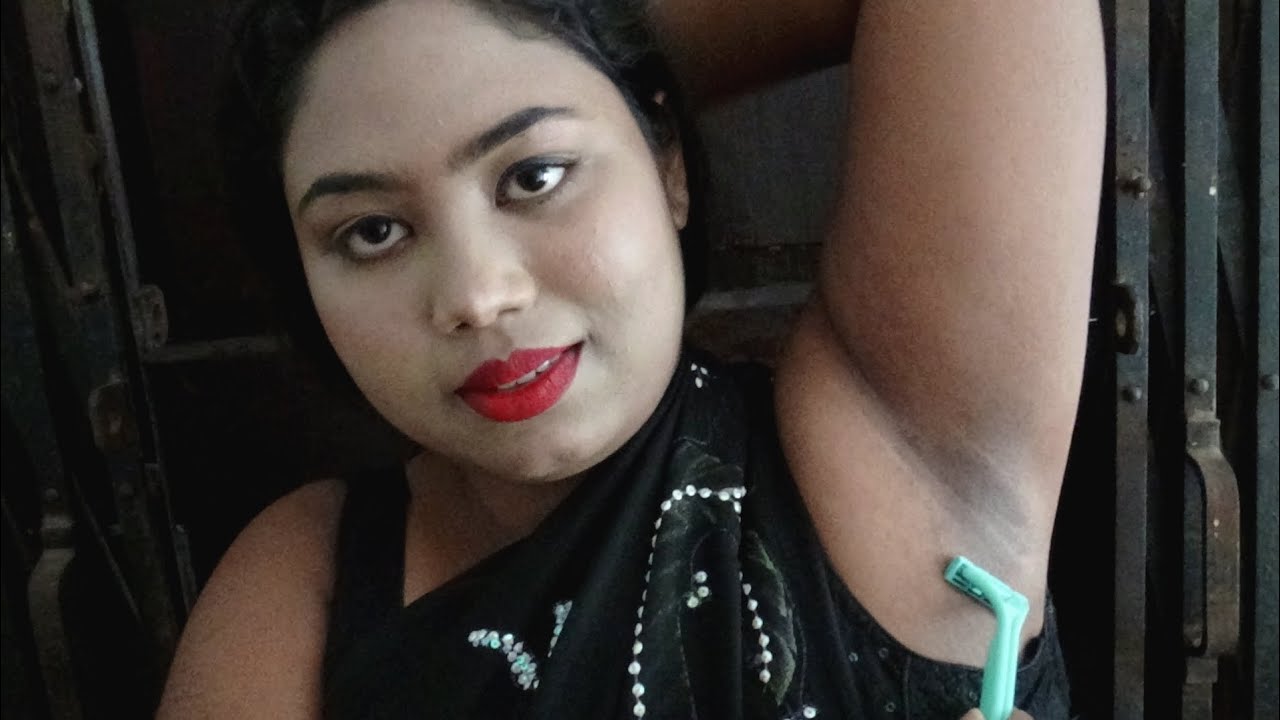 STEP BY STEP EASILY UNDERARM HAIR SHAVING PROCESS FOR GETTING BRIGHTEN ...