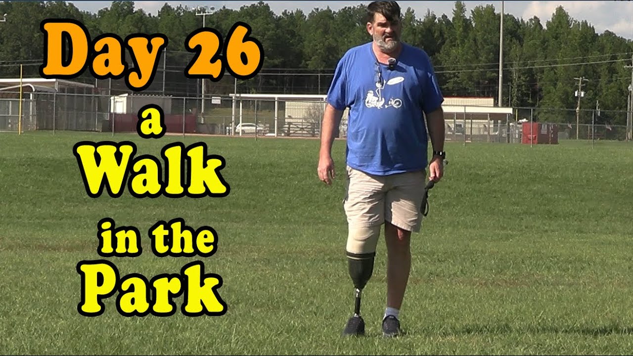 Day #26 on my prosthetic leg after my motorcycle crash - YouTube