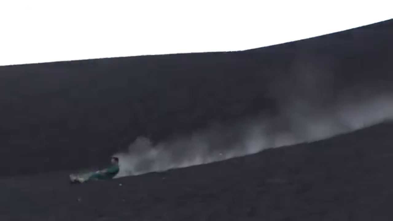 Sandboarding at Cerro Negro Volcano in Nicaragua. - YouTube