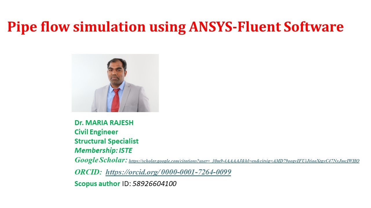 Pipe flow simulation using ANSYS-Fluent Software - YouTube
