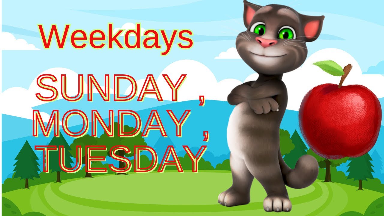 Days of the week | monday , tuesday |week days for kids | easy | with ...