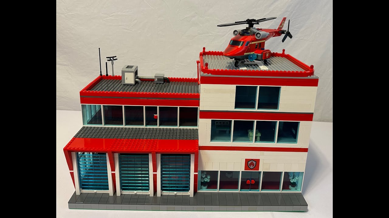 Custom Lego Fire Department MOC - YouTube