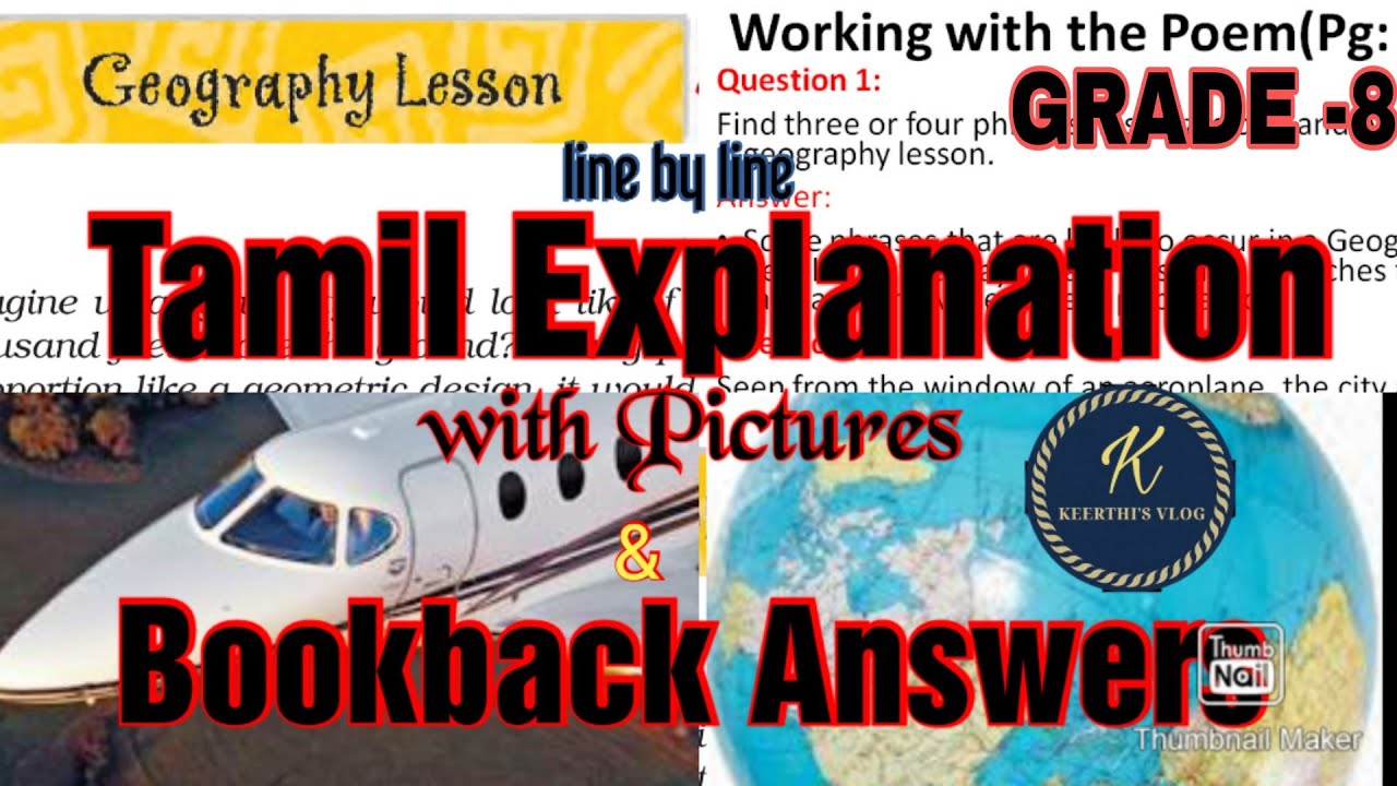NCERT Class 8 solutionsI Geography Lesson English Poem ITamil ...
