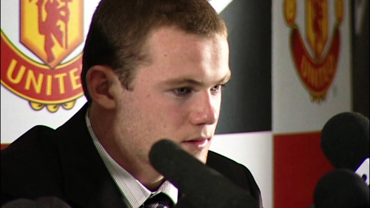 Wayne Rooney Signs | Press Conference | 2004 - YouTube
