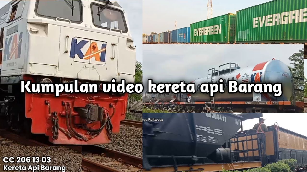 kumpulan video kereta api Barang super panjang - YouTube