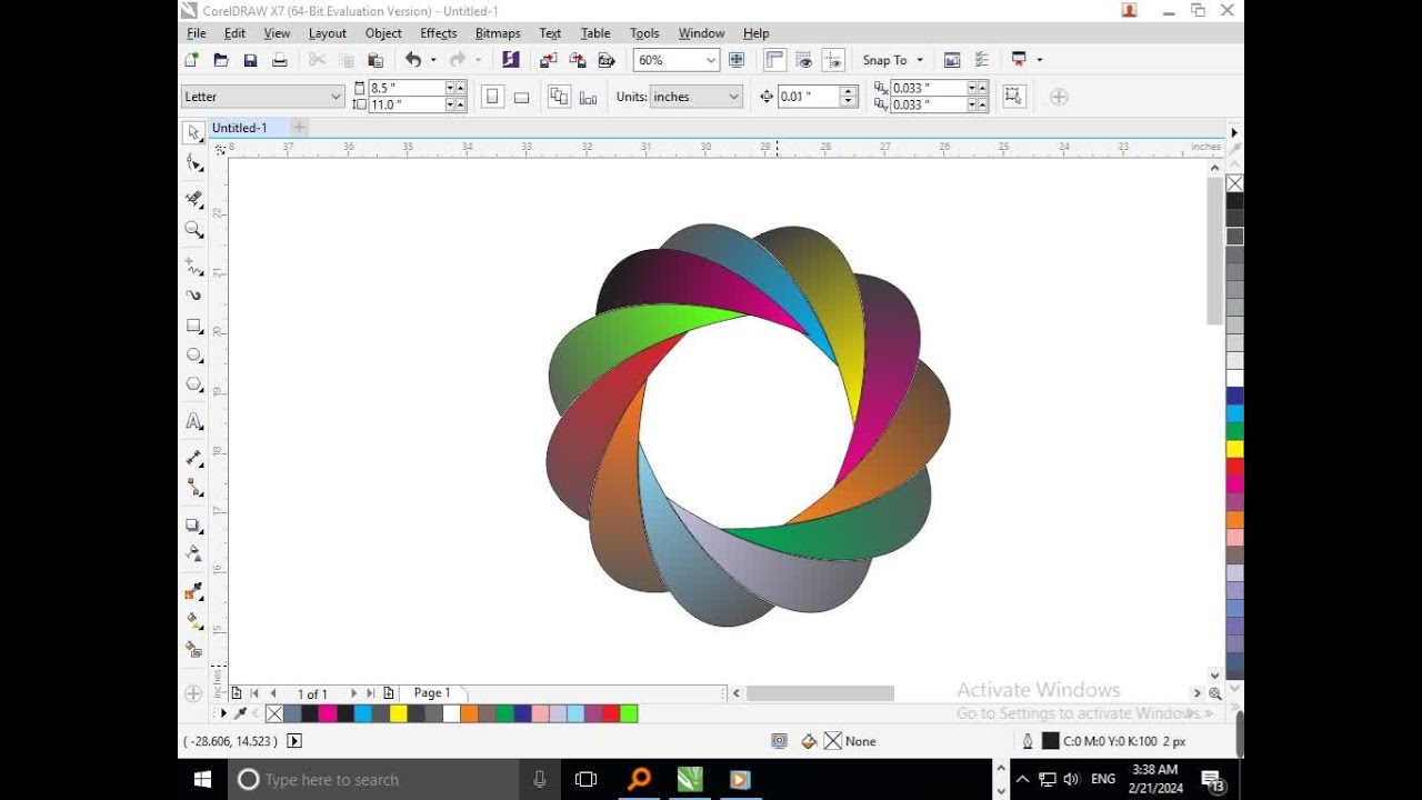 logo Design in Corel Draw. Corel Draw Tutorial. #coreldraw #logo # ...