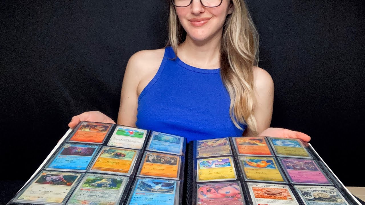 ASMR Pokémon Trading Cards 🔥🍃💧 (Soft Spoken ASMR) - YouTube