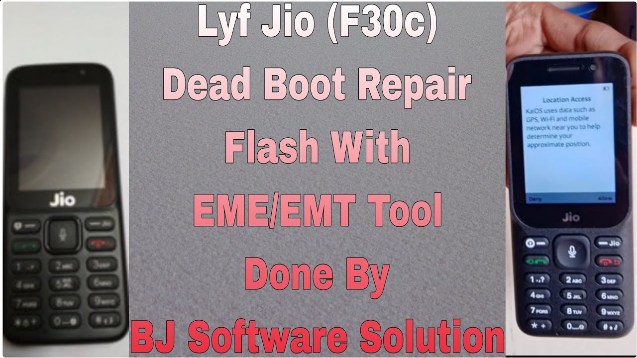 Lyf Jio (F30c) Dead Boot Repair Flash With EME/EMT Tool Done By BJ ...